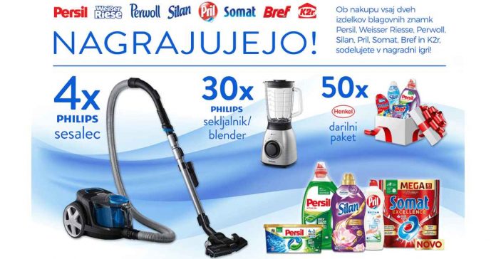 Henkel nagradna igra s Persil, Weißer Riese, Perwoll, Silan, Pril ...