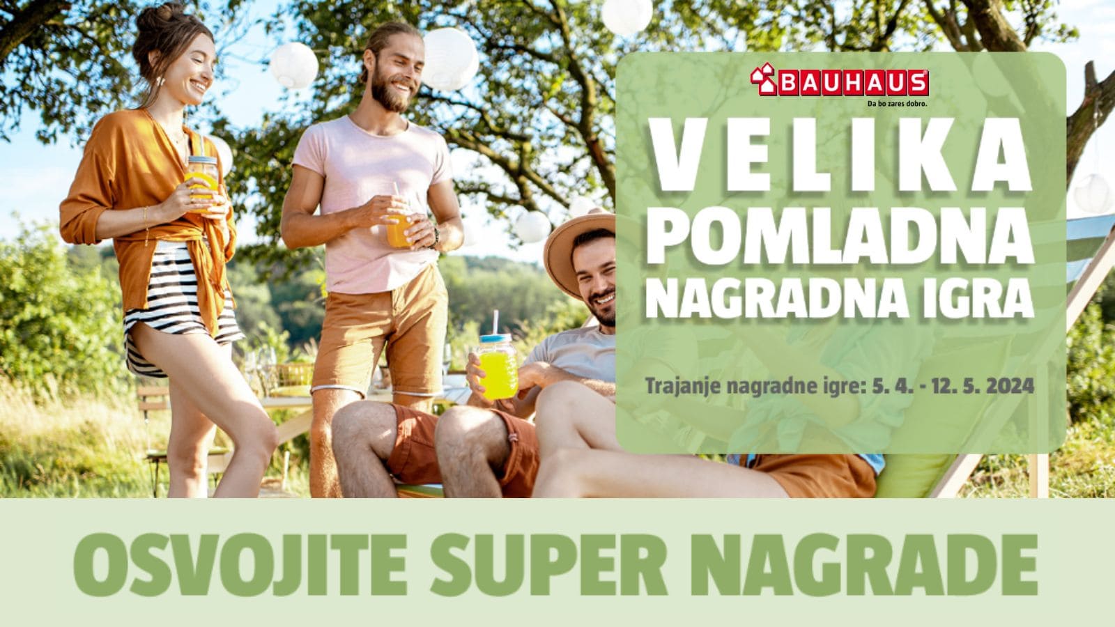 BAUHAUS nagradna igra: Velika pomladna nagradna igra