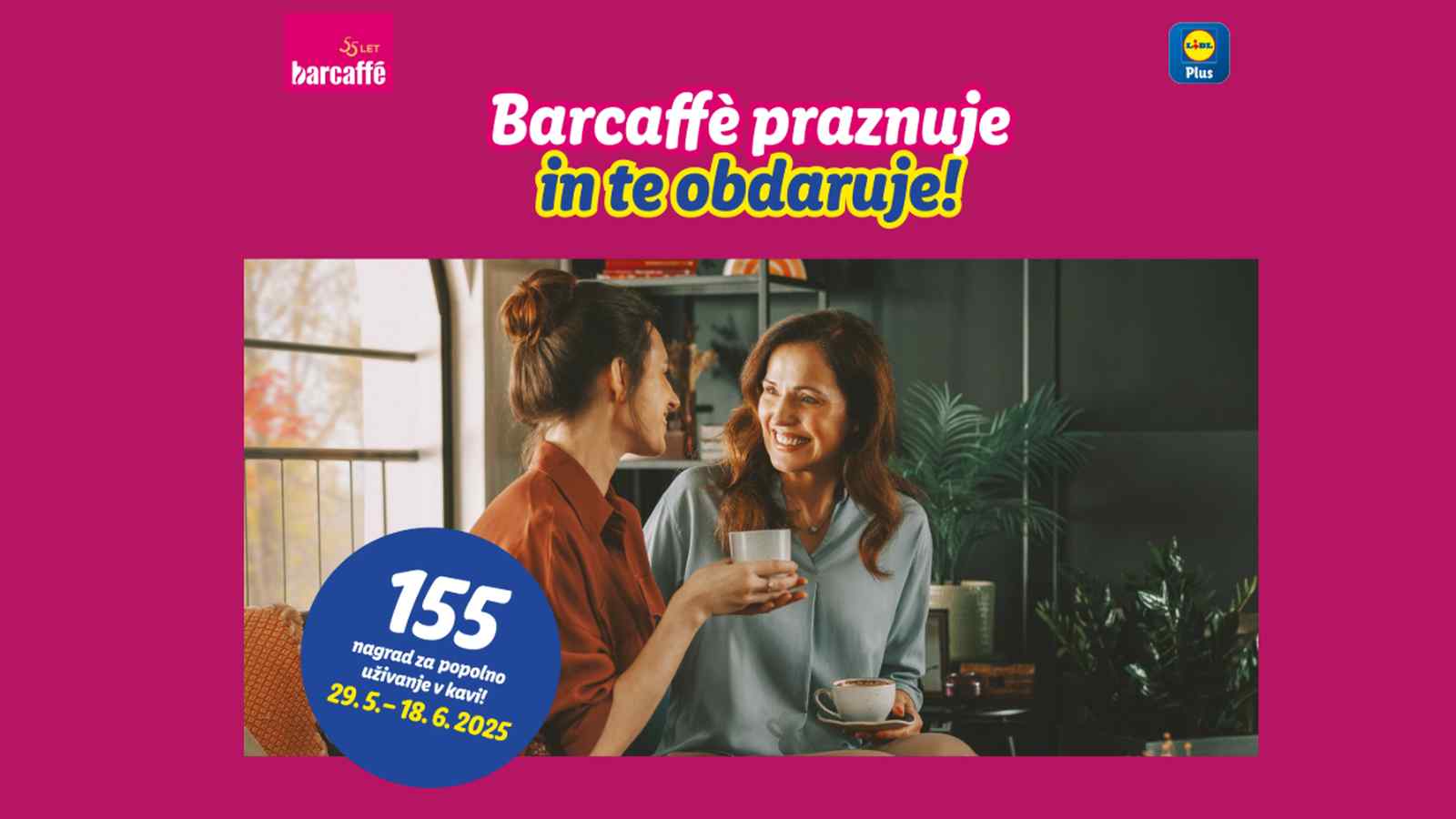 Barcaffe nagradna igra: Barcaffe praznuje in te obdaruje