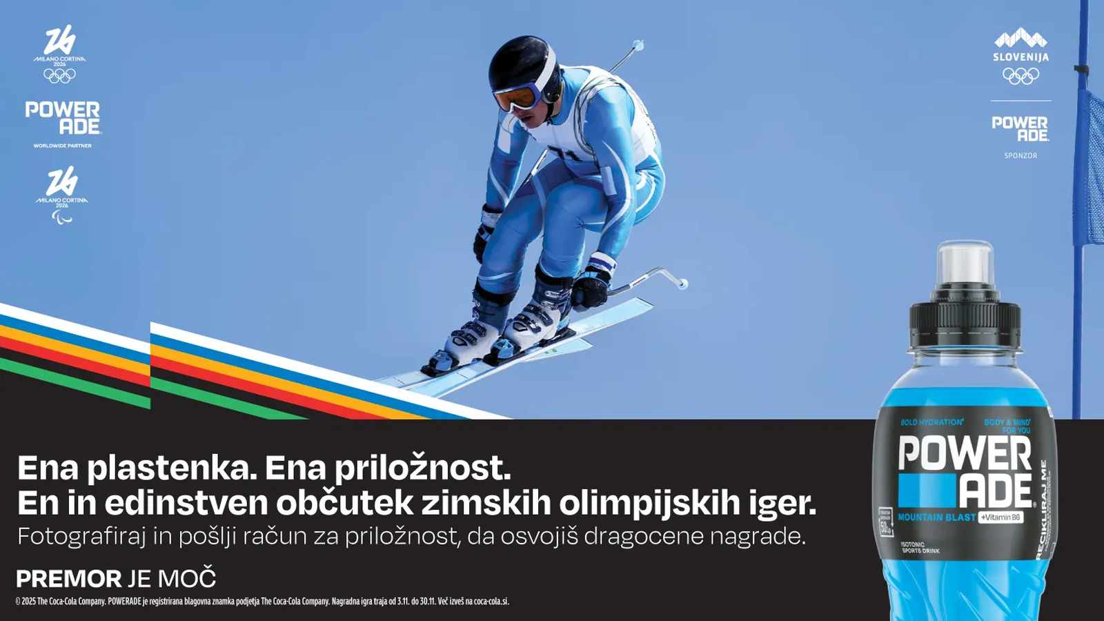 Powerade nagradna igra: Powerade & Zimske olimpijske igre 2026